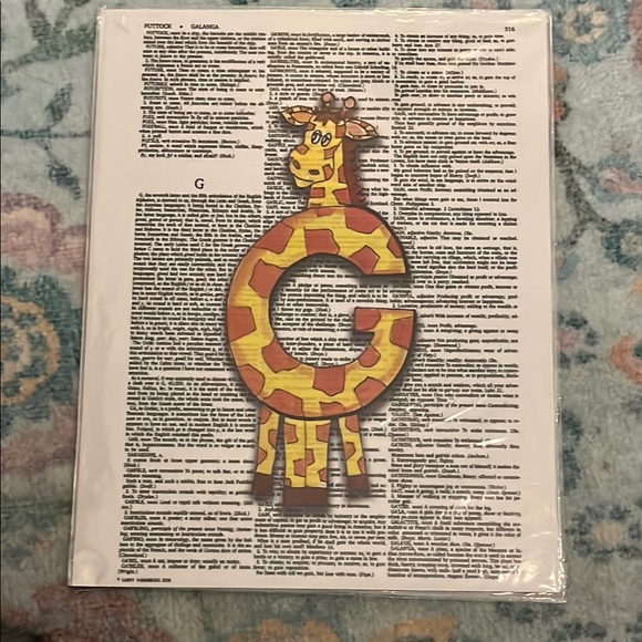 Art | Giraffe Alphabet Art Print | Poshmark